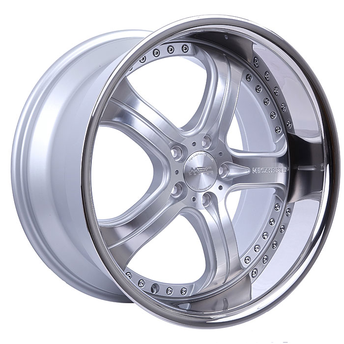 mecxtreme3 one piece wheel in Satin with Stainless Steel Lip – MEC Design