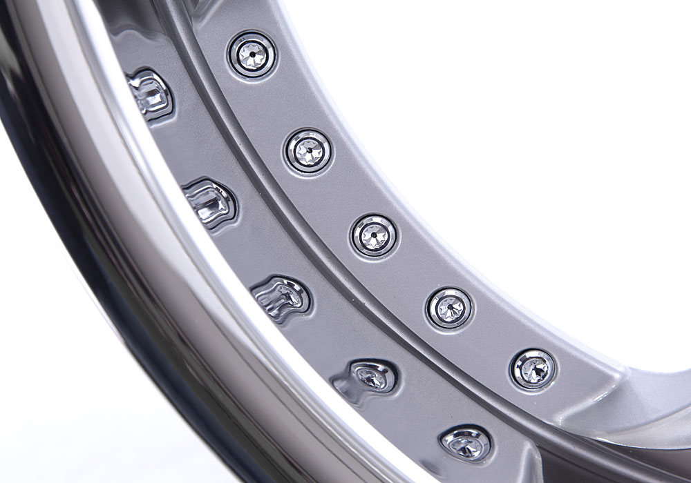 mecxtreme3 one piece wheel in Satin with Stainless Steel Lip – MEC Design